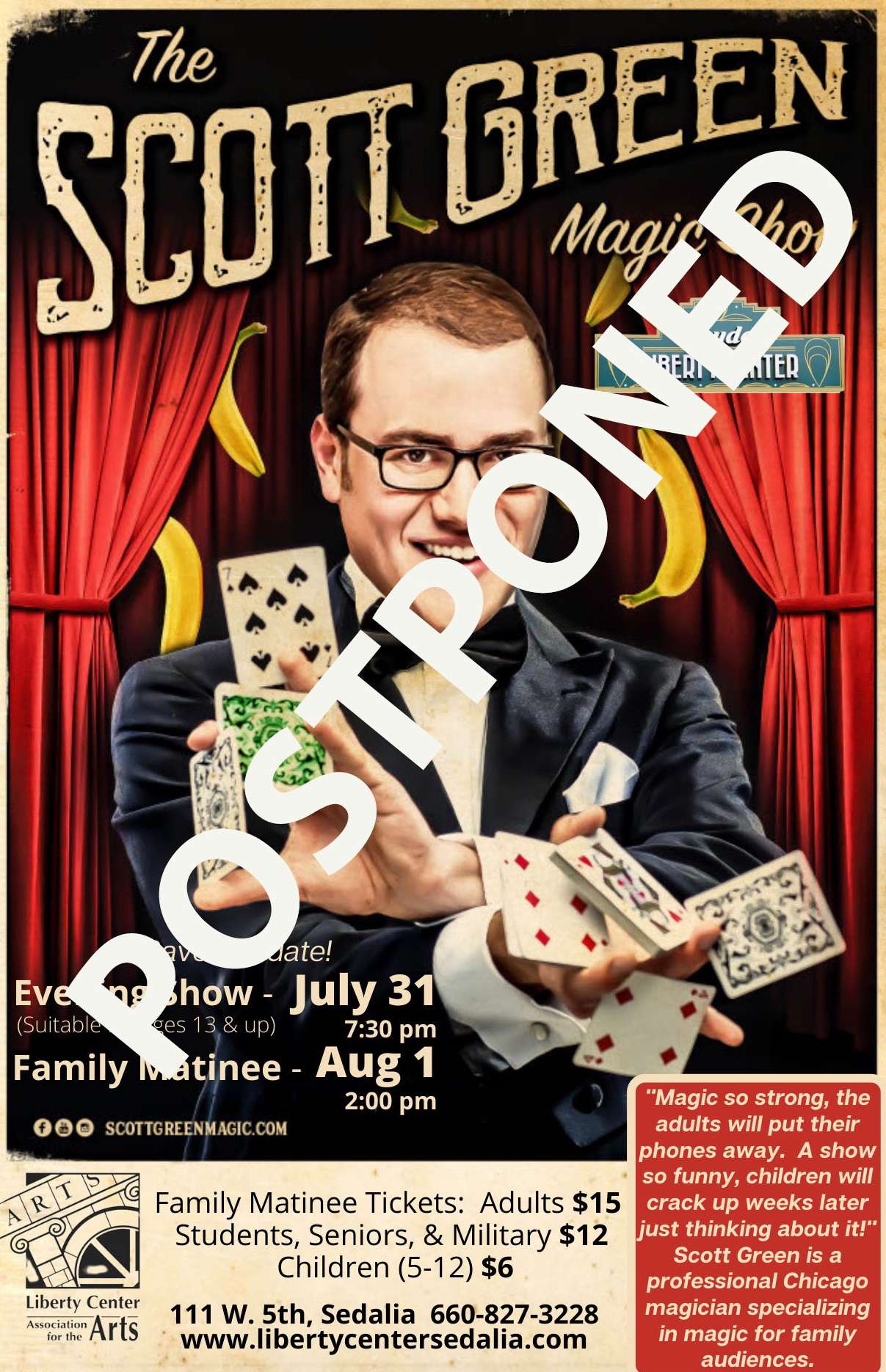 Upcoming Live Musicals & Plays | Sedalia, MO | Liberty Center ...